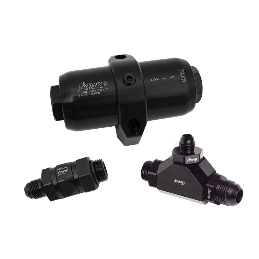 Billet Fuel Filter Assembly with Check Valve and Tee Fitting - Mopar G ...